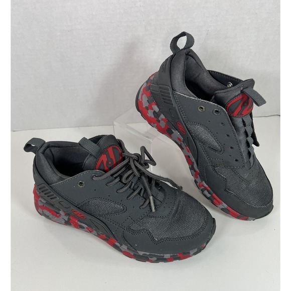 Heelys | Shoes | Heelys Force Womens 5 Gray Red Camo Skate Sneakers ...